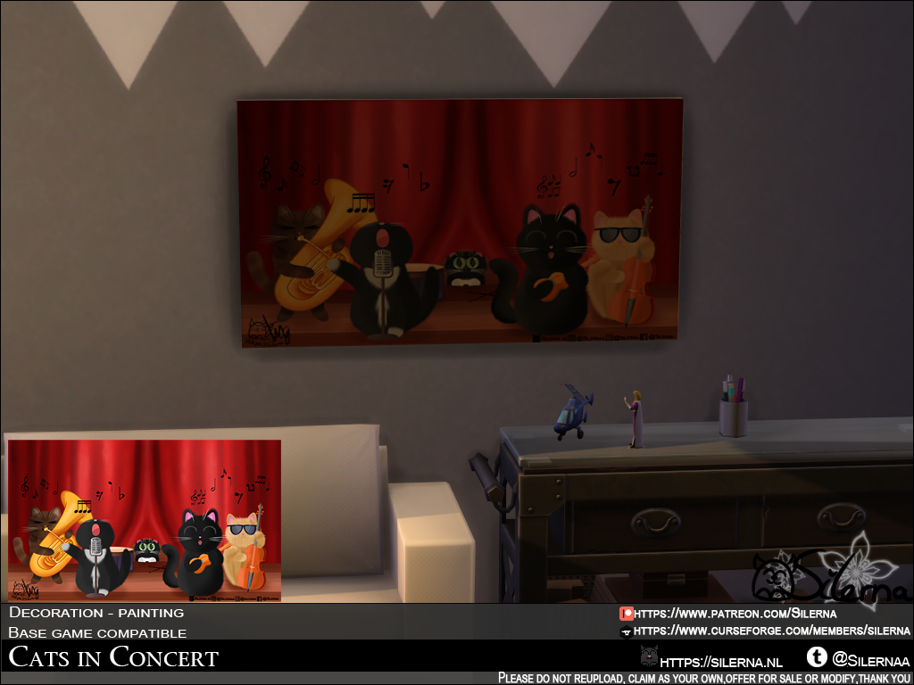 Cats in Concert - The Sims 4 Build / Buy - CurseForge