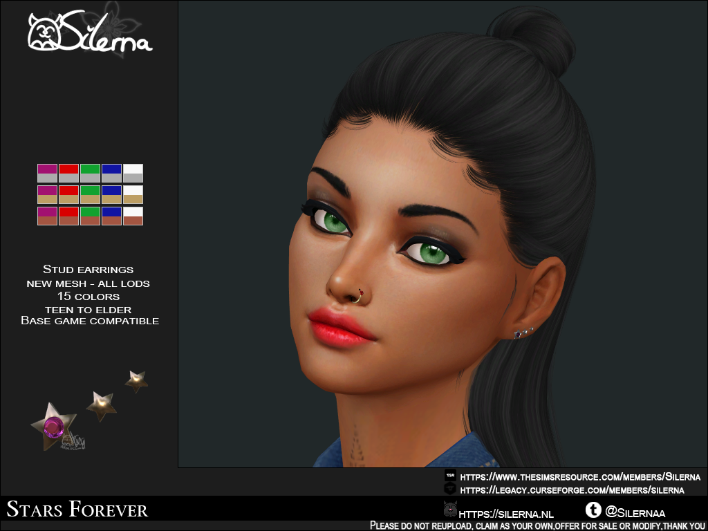 Stars Forever Studs - The Sims 4 Create a Sim - CurseForge
